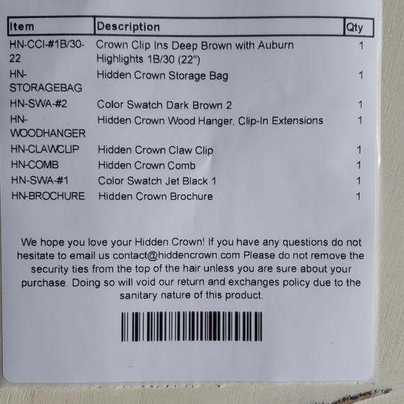 HiddenCrown | Accessories | Hiddencrown 22 Inch B3 Highlights Clip In ...